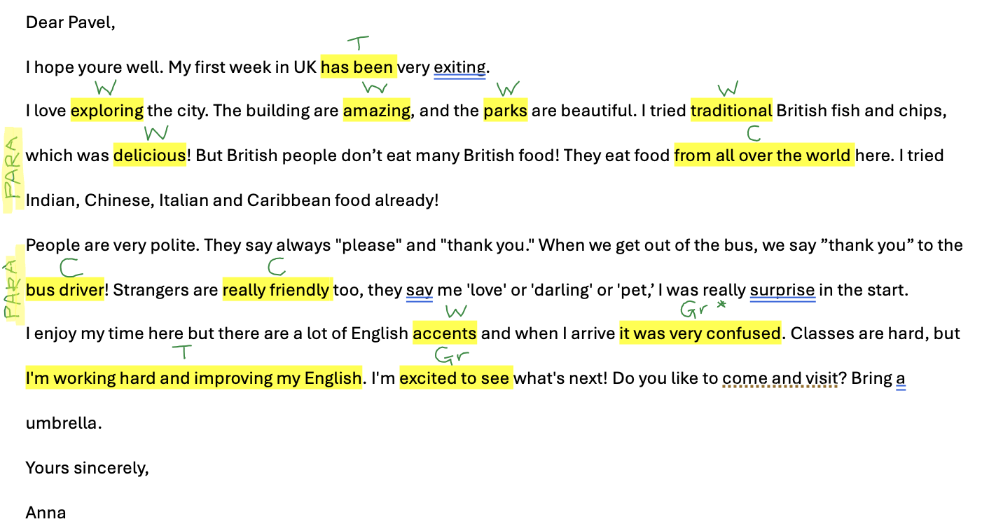 Writing: Marking Symbols - Tailor-Made Teaching